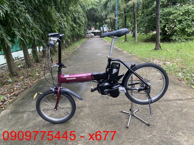 X677 : Xe đạp gấp mini Panasonic trợ lực hàng Nhật bãi - Xe Đạp Điện ...