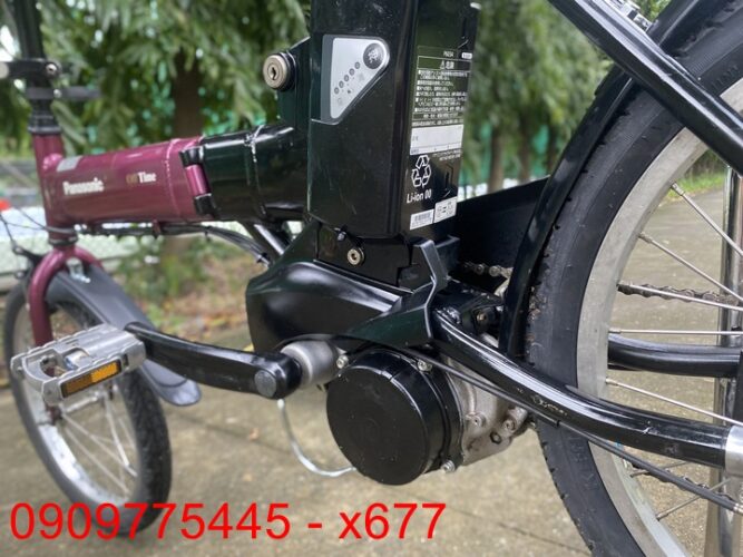 X677 : Xe đạp gấp mini Panasonic trợ lực hàng Nhật bãi - Xe Đạp Điện ...